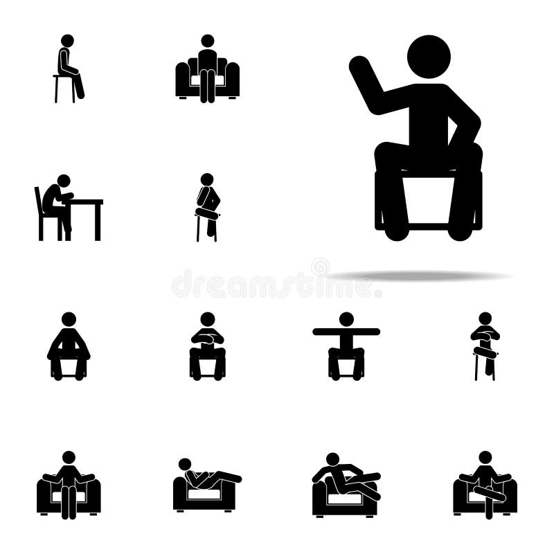 Talking, Man, Sitting Icon. Element of Man is Sitting Icon for Mobile ...
