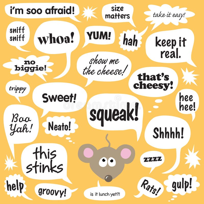 Talking Mouse stock vector. Illustration of design, cartoon - 9987285