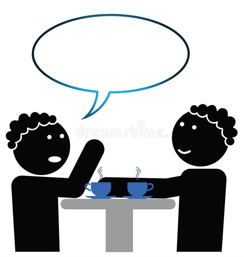 People Talking stock illustration. Illustration of dialogue - 18126643