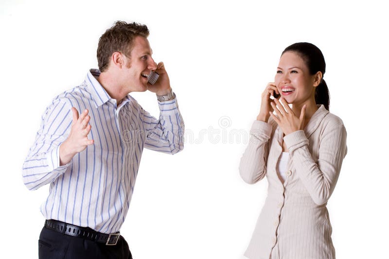 Talking over the phone stock photo. Image of career, intelligent - 5178706