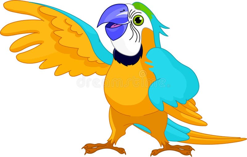 Talking Parrot stock vector. Illustration of smiling - 20633038