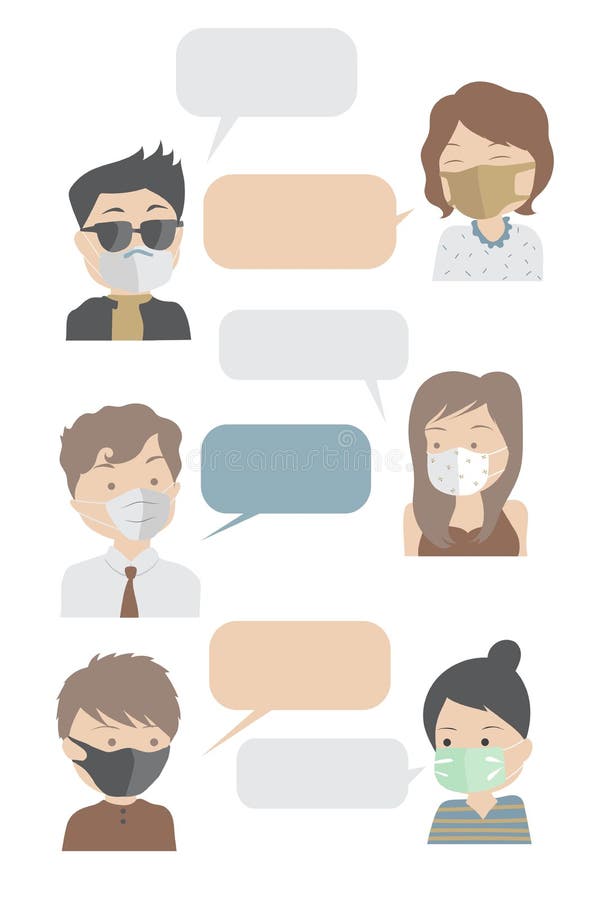 Cartoon People Talking Heads Stock Illustrations – 96 Cartoon People ...