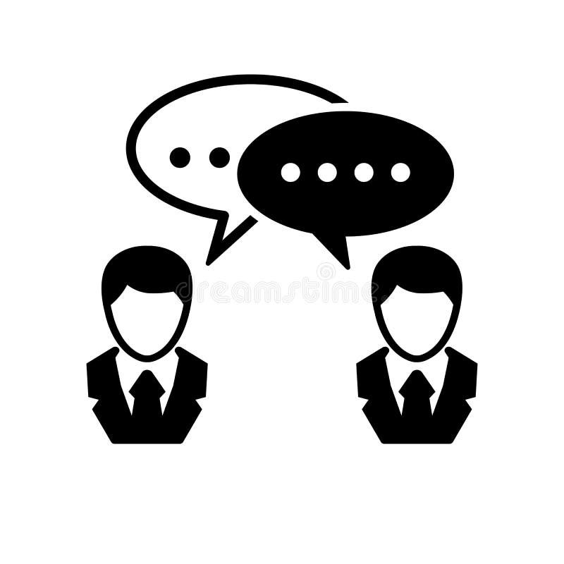 Talking People Icon. Can Be Used for Website, App and User Interface ...