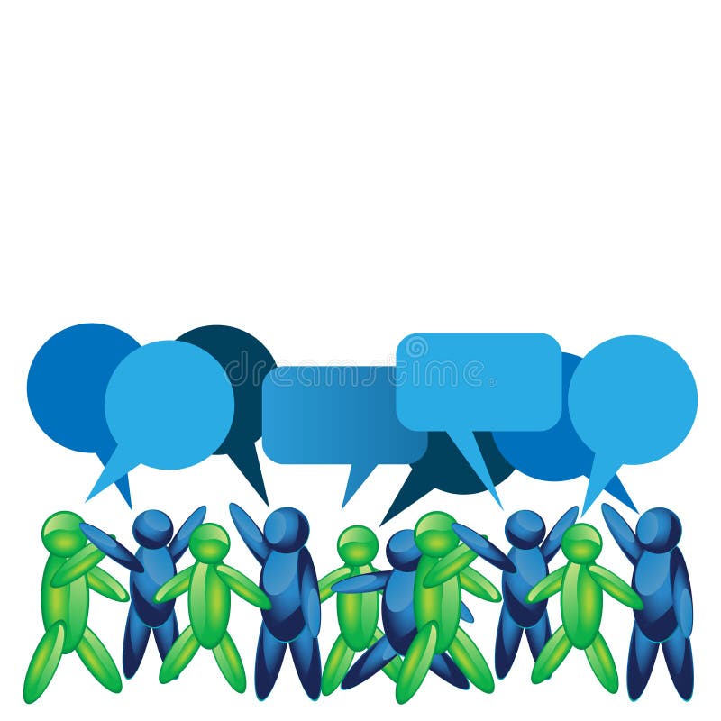 Talking People Icon. Â illustration in Vector Format Stock Vector ...