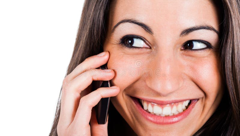 Talking on the phone stock photo. Image of cellphone - 21128618