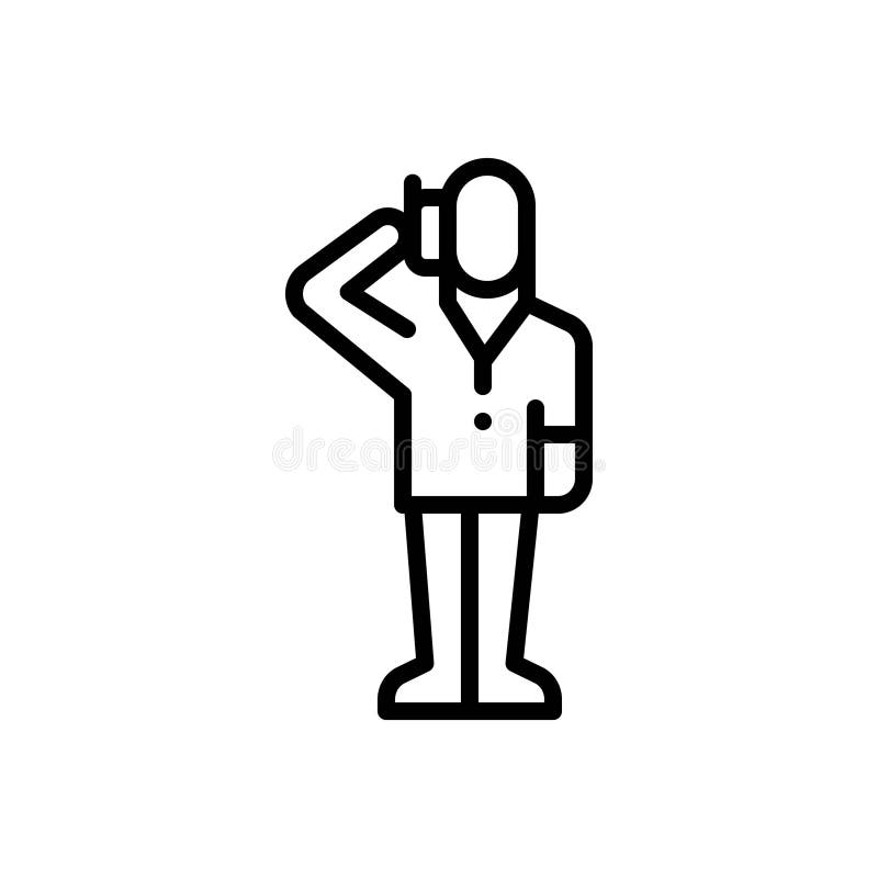 Black Line Icon for Talking on Phone, on Call and Phone Stock Vector ...
