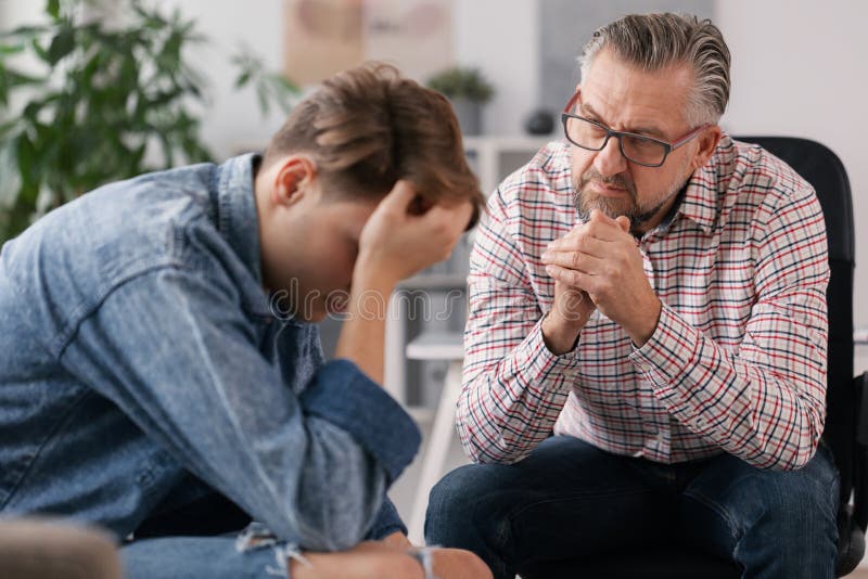 Talking about problems stock photo. Image of life, broken - 173263146