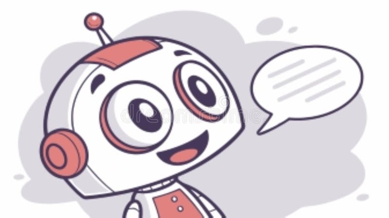 Talking Robot Head, Interactive AI, Vector Design Generative AI Stock ...