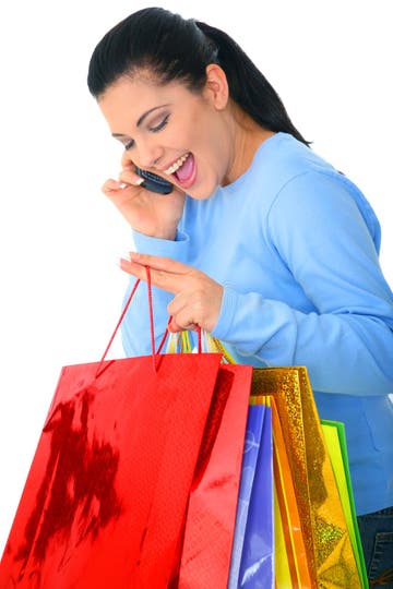 Talking while Shopping stock image. Image of caucasian - 12679867