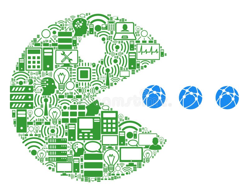 Talking Smiley Composition Icon for BigData and Computing Stock Vector ...