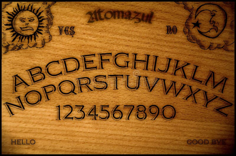 Talking Spirit Board stock illustration. Illustration of halloween ...