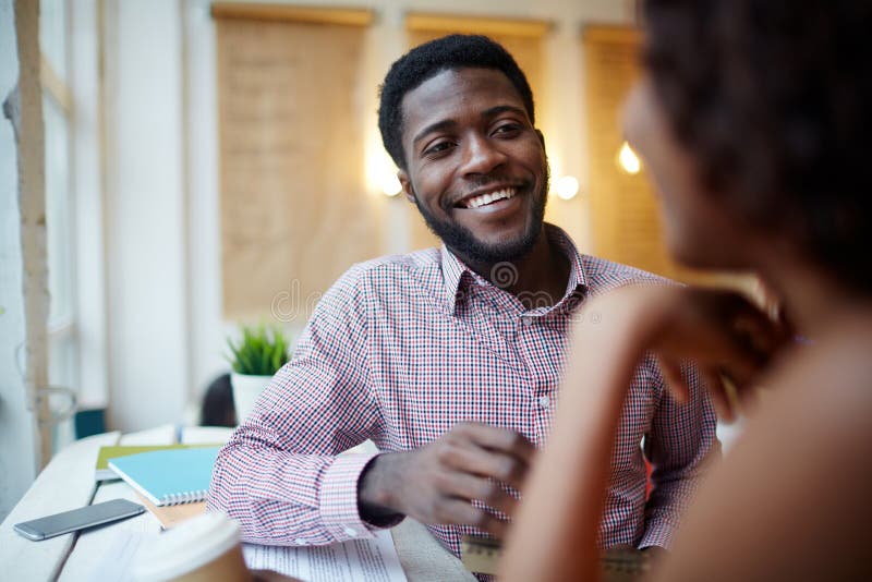 Talking to colleague stock photo. Image of listening - 86164148