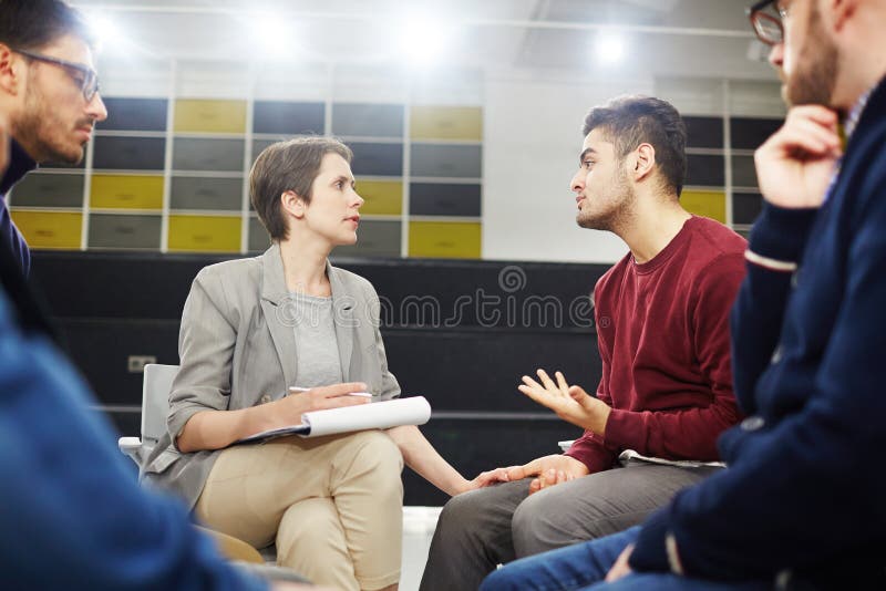 Talking to counselor stock image. Image of psychiatrist - 119077765