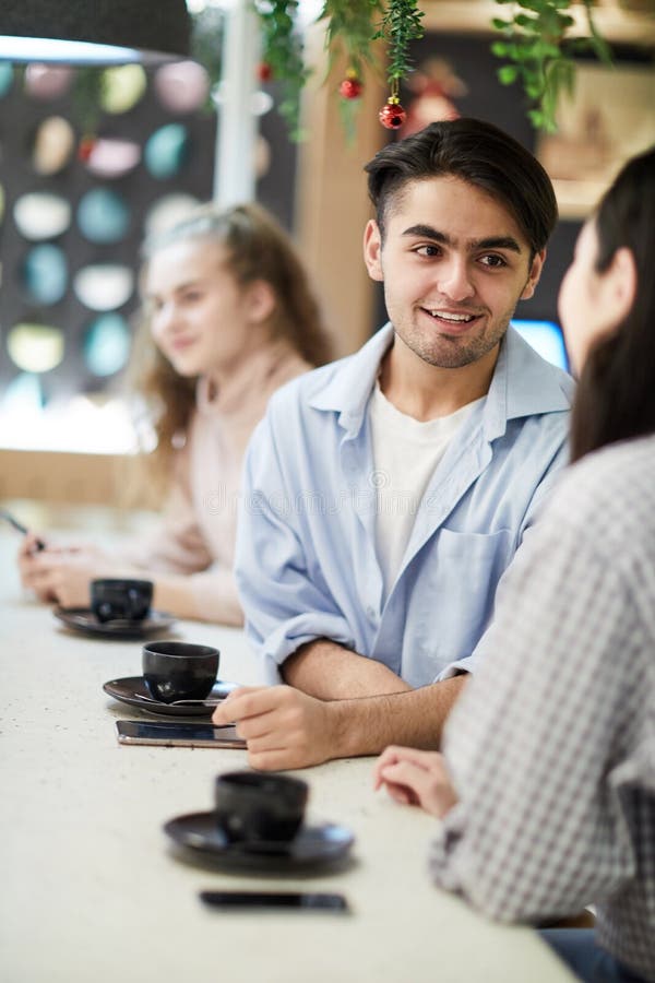 Talking to groupmate stock photo. Image of drink, group - 139339116