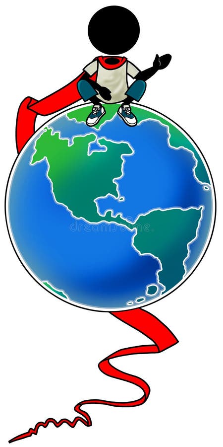 Earth Talking Illustration stock vector. Illustration of school - 103197661