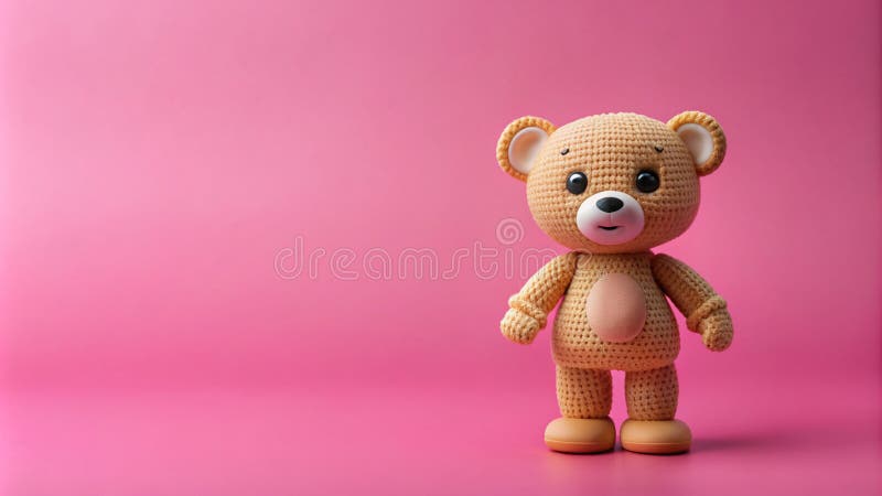 Talking Toy Isolated on Pink Plain Backgrounds AI-Generated Content ...