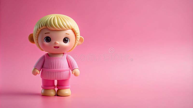 Talking Toy Isolated on Pink Plain Backgrounds AI-Generated Content ...