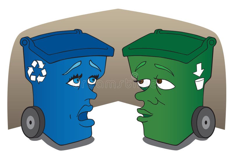 Talking trash stock vector. Illustration of recycle, amazement - 17066070