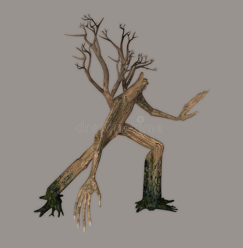 Talking Tree stock illustration. Illustration of poser - 5241926