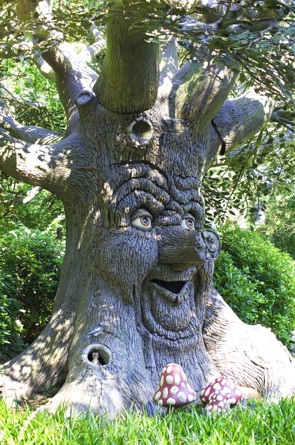 Talking tree stock image. Image of eyes, tale, children - 60376857