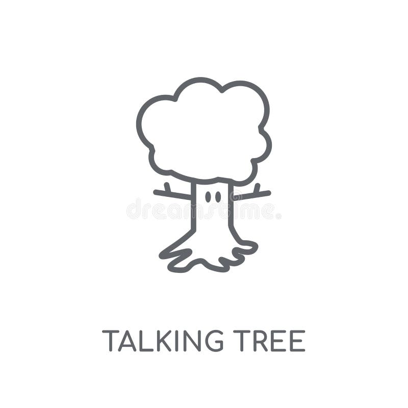 Talking tree stock illustration. Illustration of color - 38634551