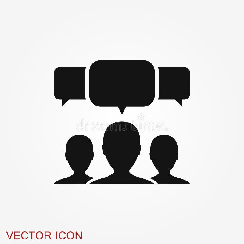 Talking Vector Icon. Dialogue,contact, Conversational Symbol Isolated ...