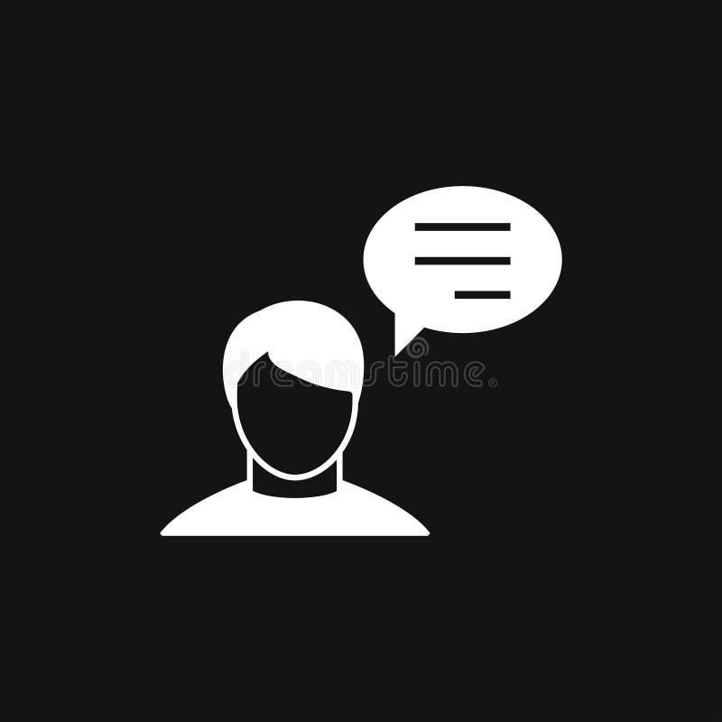 Talking Vector Icon. Dialogue,contact, Conversational Symbol Isolated ...