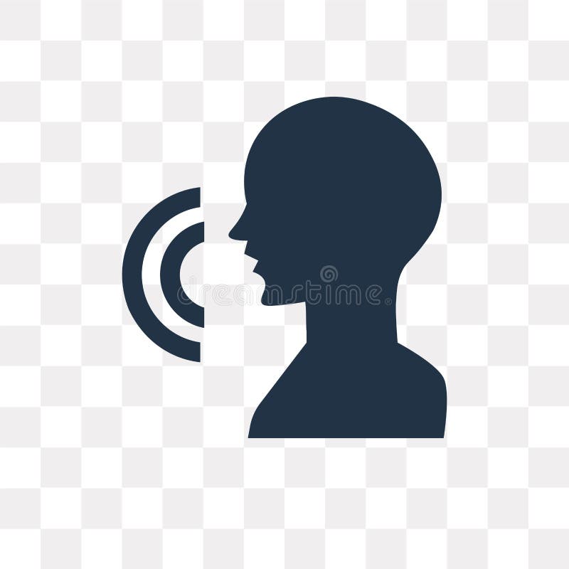 Talking Vector Icon Isolated on Transparent Background, Linear T Stock ...