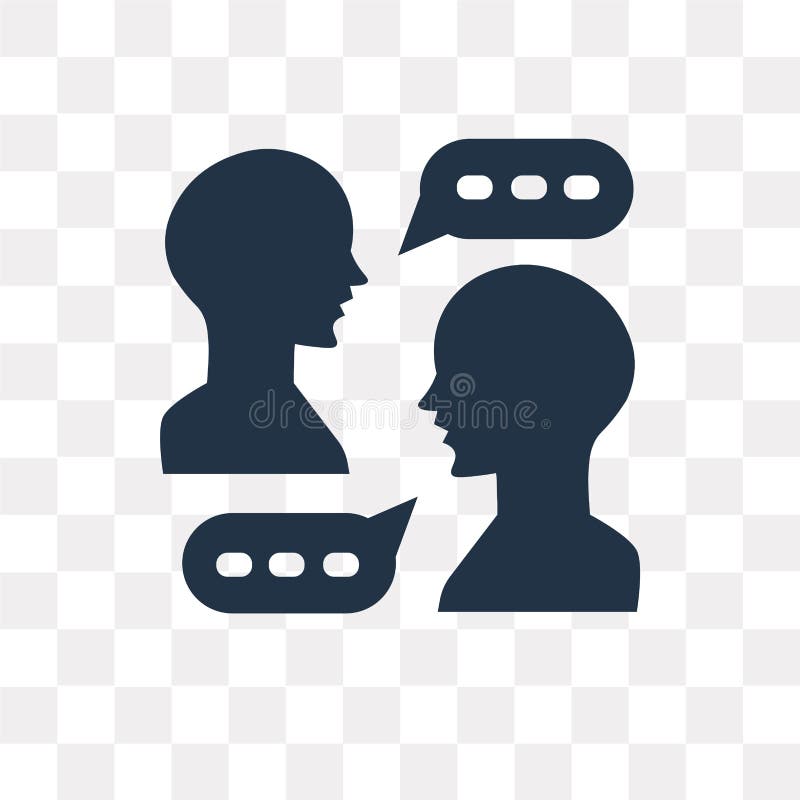 Speaking Vector Icon Isolated on Transparent Background, Speaking ...