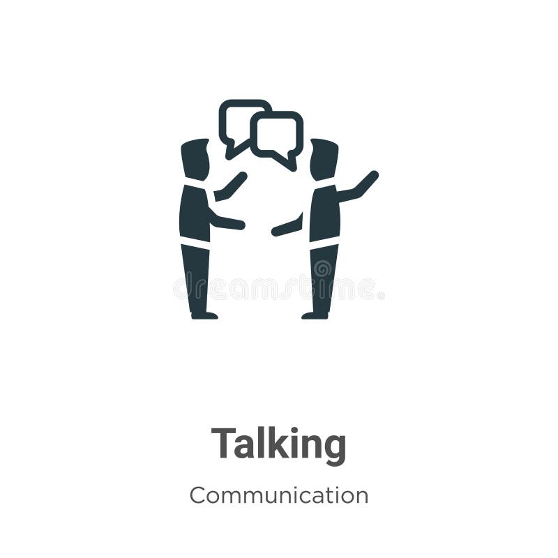 Man Talking Vector Icon on White Background. Flat Vector Man Talking ...