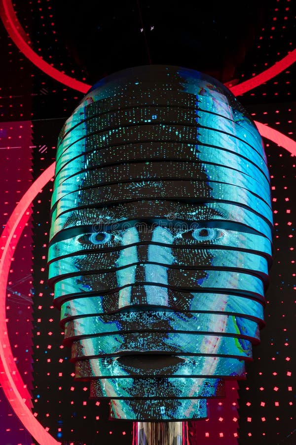 Talking Virtual Digital Woman Face Editorial Photo - Image of fantastic ...