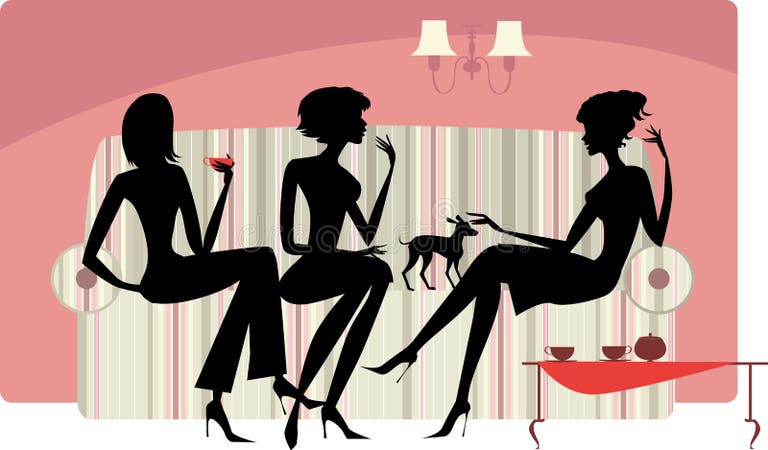 Three Women Talking Stock Illustrations – 631 Three Women Talking Stock ...