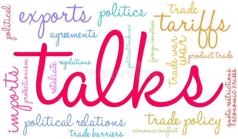 Talks Word Cloud stock vector. Illustration of relations - 146649292