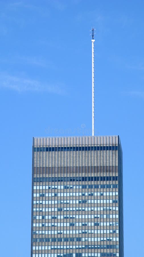 Tall antenna on skyscraper stock image. Image of city - 6148853