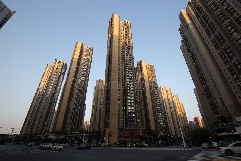 Chinese Apartment Construction Editorial Photo - Image of buildings ...