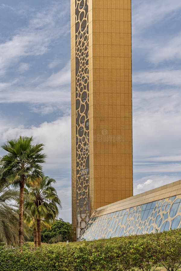 UAE - Dubai - the Frame - Modern Architecture with Greenery Stock Image ...