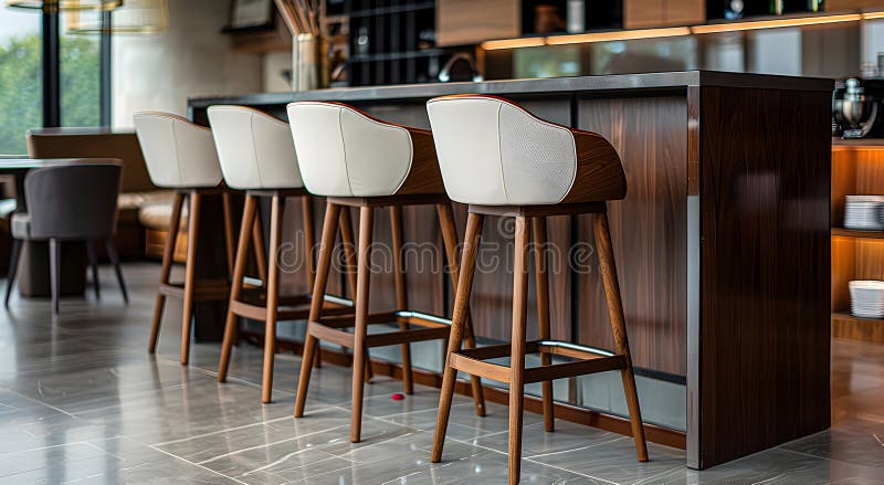 Tall Bar Stool for Kitchen or Restaurant Bar Stools Stock Image - Image ...