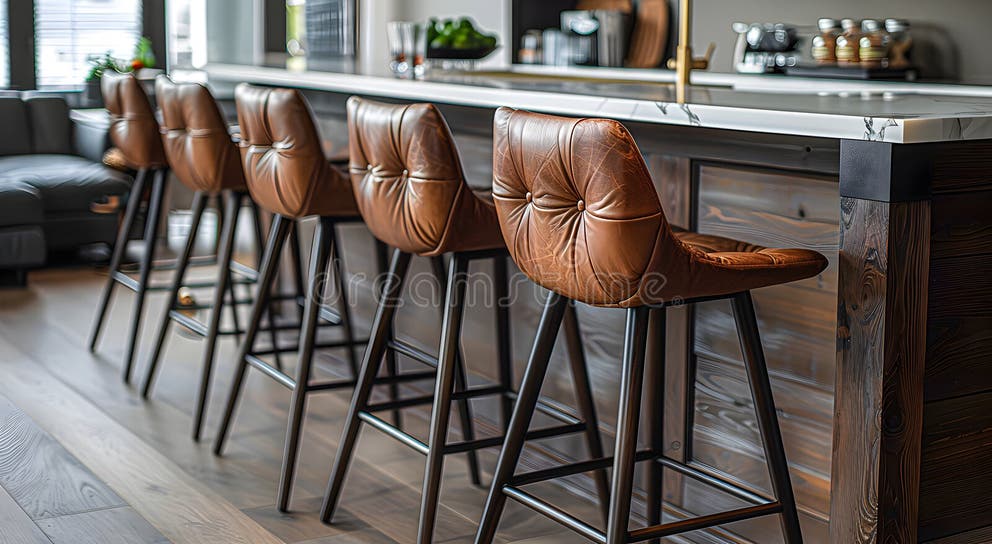 Tall Bar Stool for Kitchen or Restaurant Bar Stools Stock Photo - Image of chic, comfort: 336342462