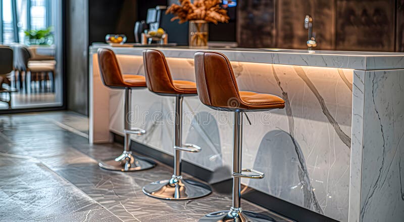 Tall Bar Stool for Kitchen or Restaurant Bar Stools Stock Image - Image ...