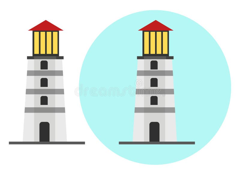 A Lighthouse, Vector or Color Illustration Stock Illustration ...