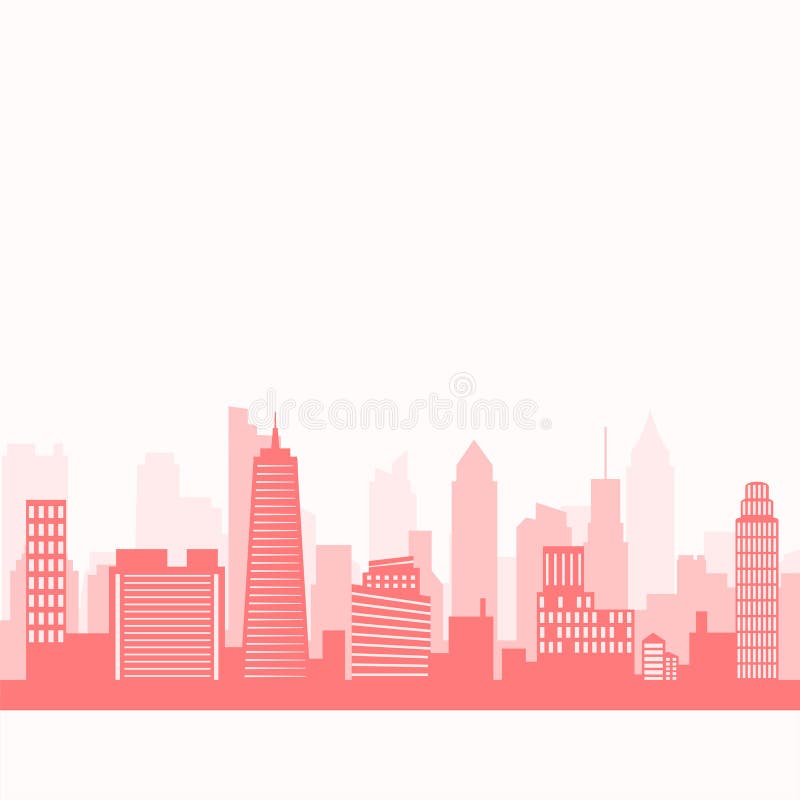 Tall and Beautiful Modern Skyline Building Background for Top View ...
