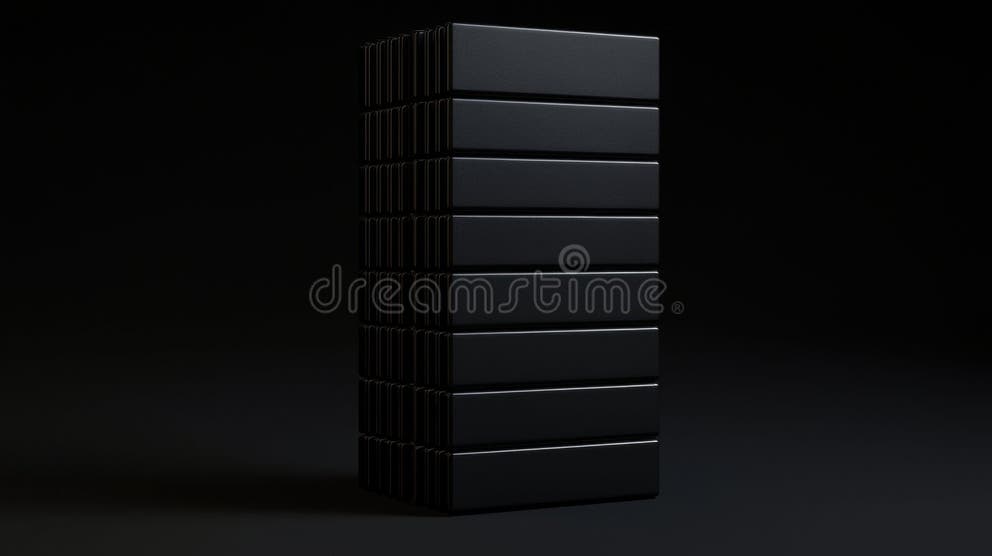 A Tall, Black, Rectangular Structure with a Grid Pattern on Its Sides ...