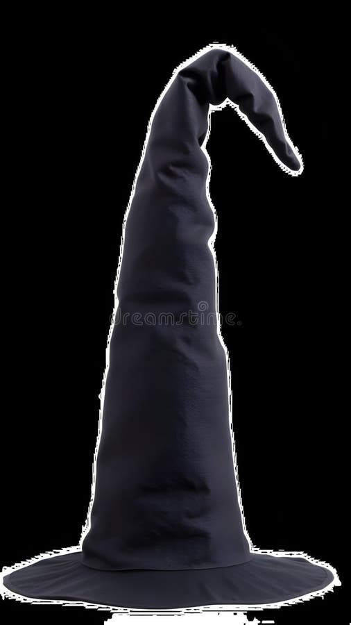 A Tall Black Wizard Hat Resting on a Flat Surface in a Simple Setting ...