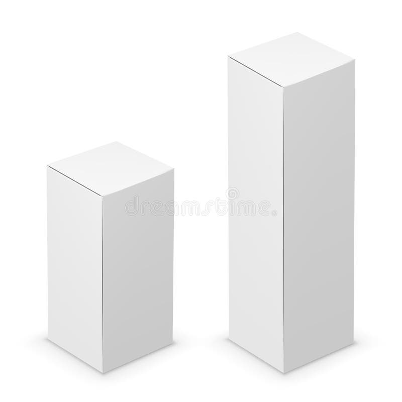 Tall box stock vector. Illustration of branding, cube - 95252311