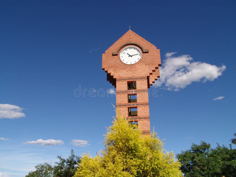 Tall brick clock tower stock photo. Image of brick, bricks - 746164