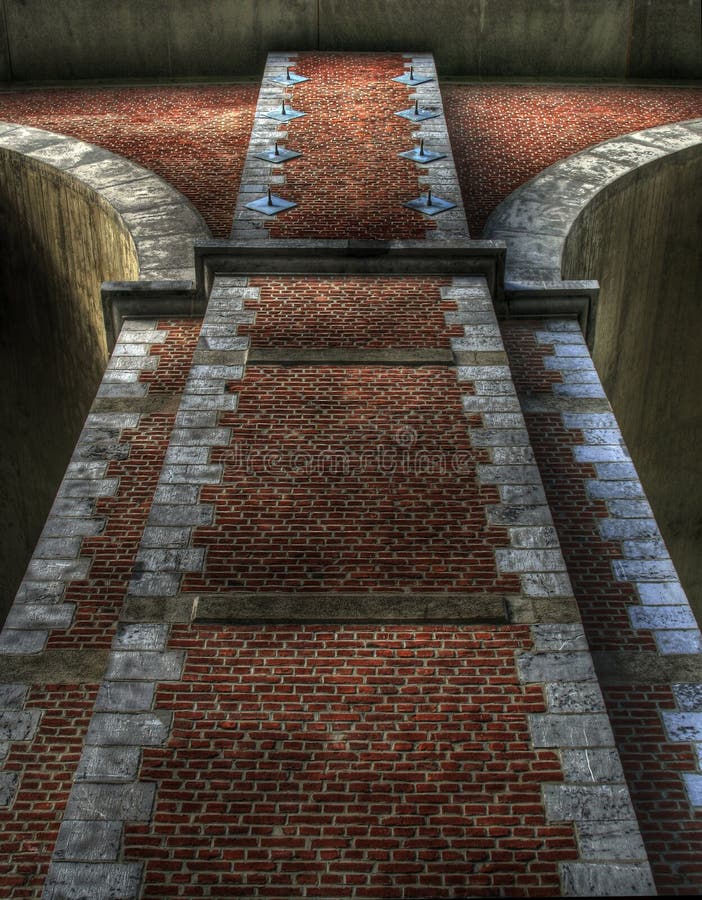 Tall brick pillar stock photo. Image of high, grey, masonry - 29695710