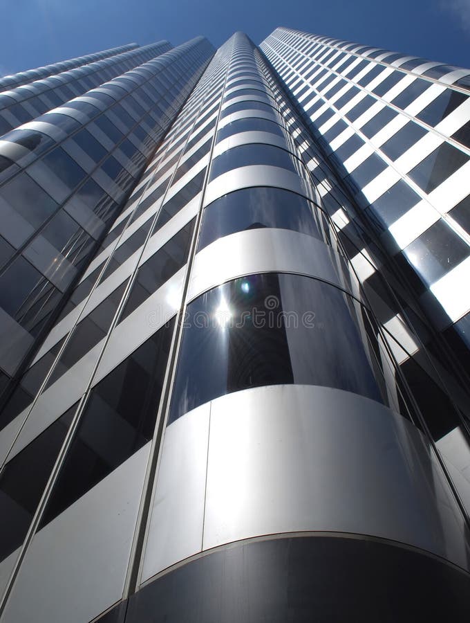 Tall Building with Fire Escape and Bay Windows Full Color Stock Photo ...