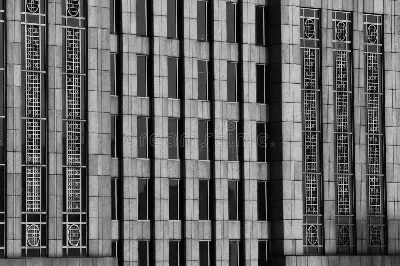 Tall Building Background, Side of the Building with Dark Tones Stock ...