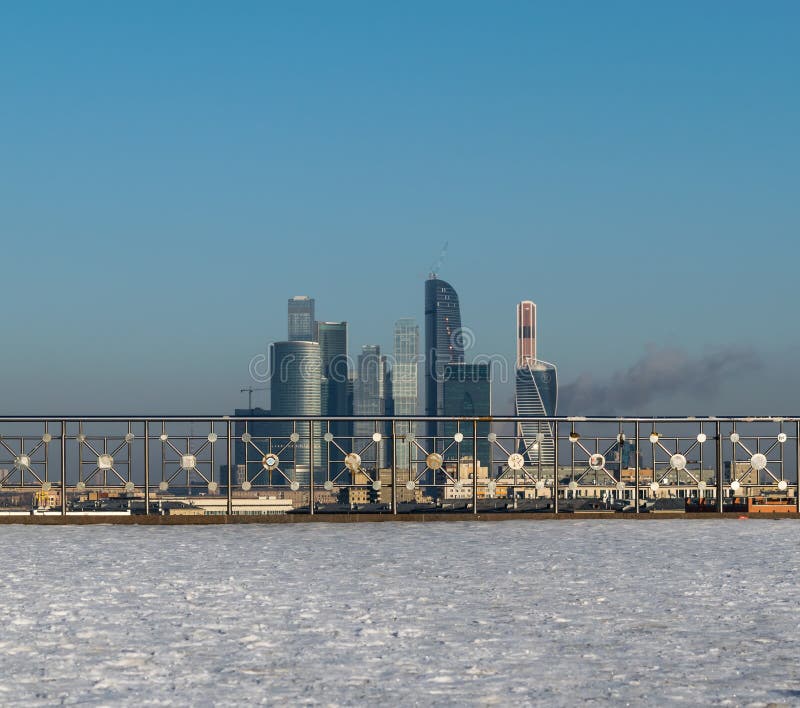 The Tall Building Complex Moscow-city Editorial Stock Image - Image of ...