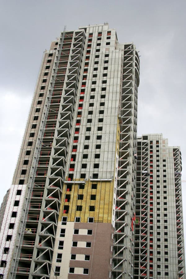 Tall building architected stock image. Image of roof - 260491459